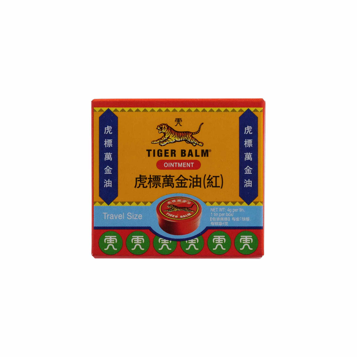 Tiger Balm Red Medicated Ointment 4g – Yue Hwa Chinese Products SG
